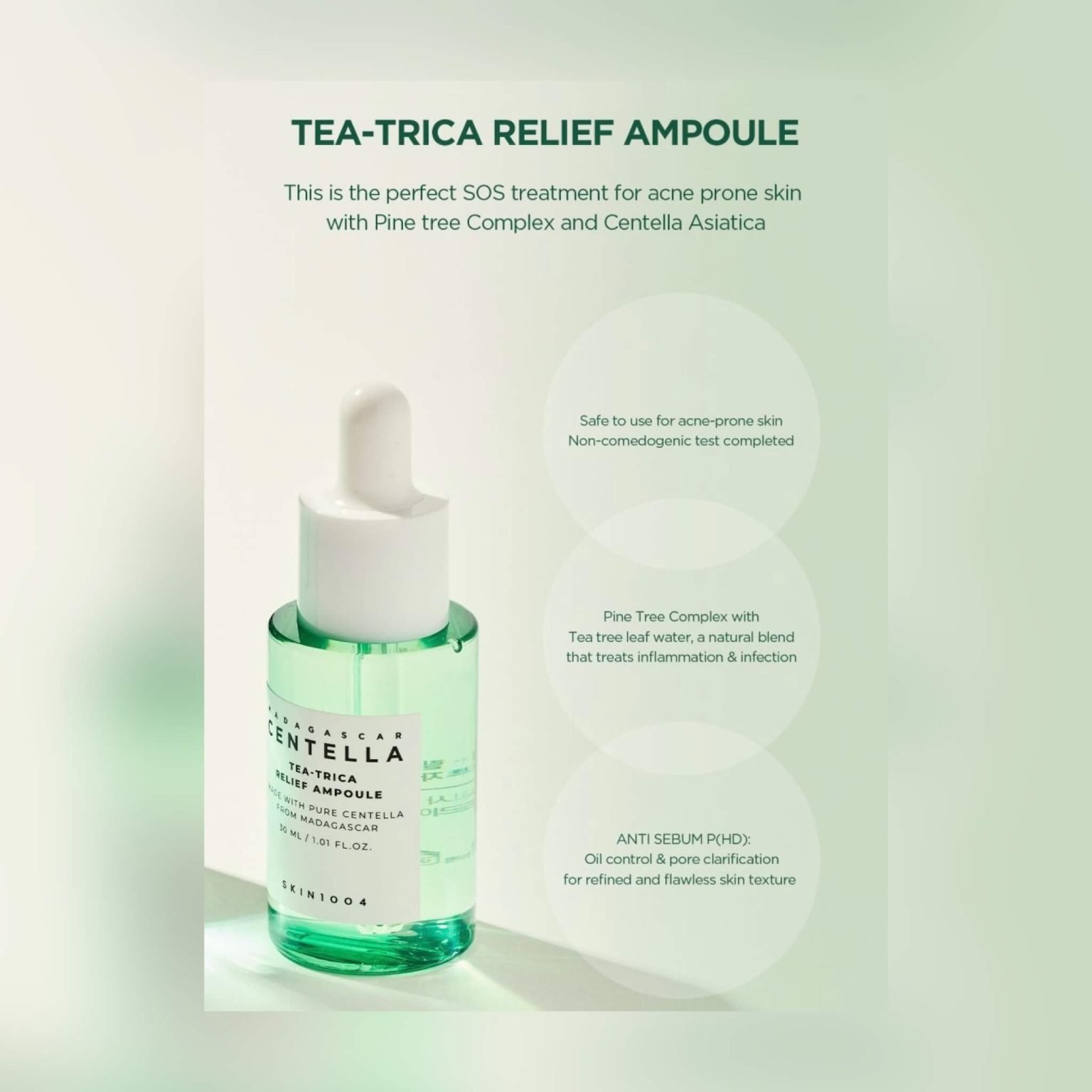 skin1004 Centella Tea-Trica Relief Ampoule 30ml (without box) - Korean Home