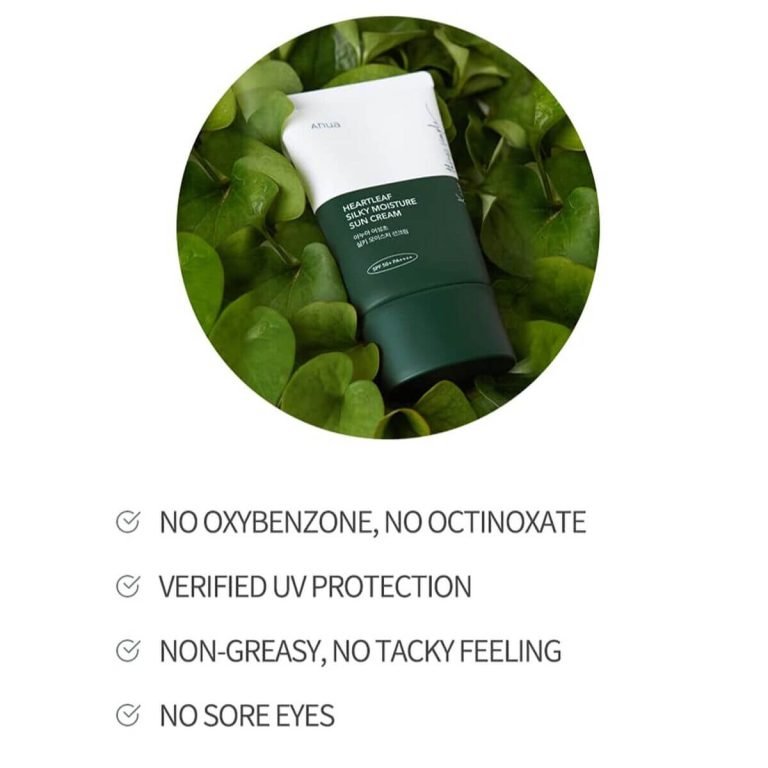 ANUA Heartleaf Silky Moisture Sunscreen SPF50+ PA++++ - Korean Home