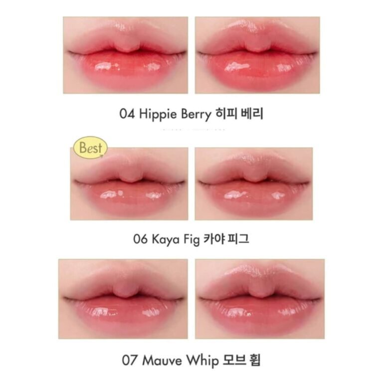 Romand Glasting Melting Balm KAYA FIG + Mini Glasting Gloss Night ...